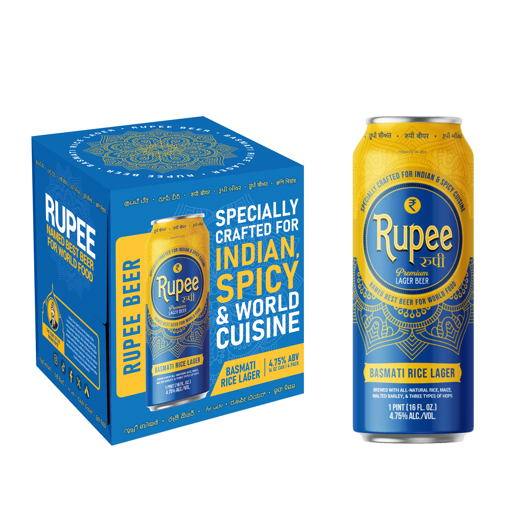 Basmati Rice Lager – Rupee Beer